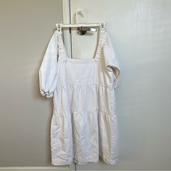 Mango | Dresses | Mango Puff Sleeve Tiered Cotton Dress | Poshmark